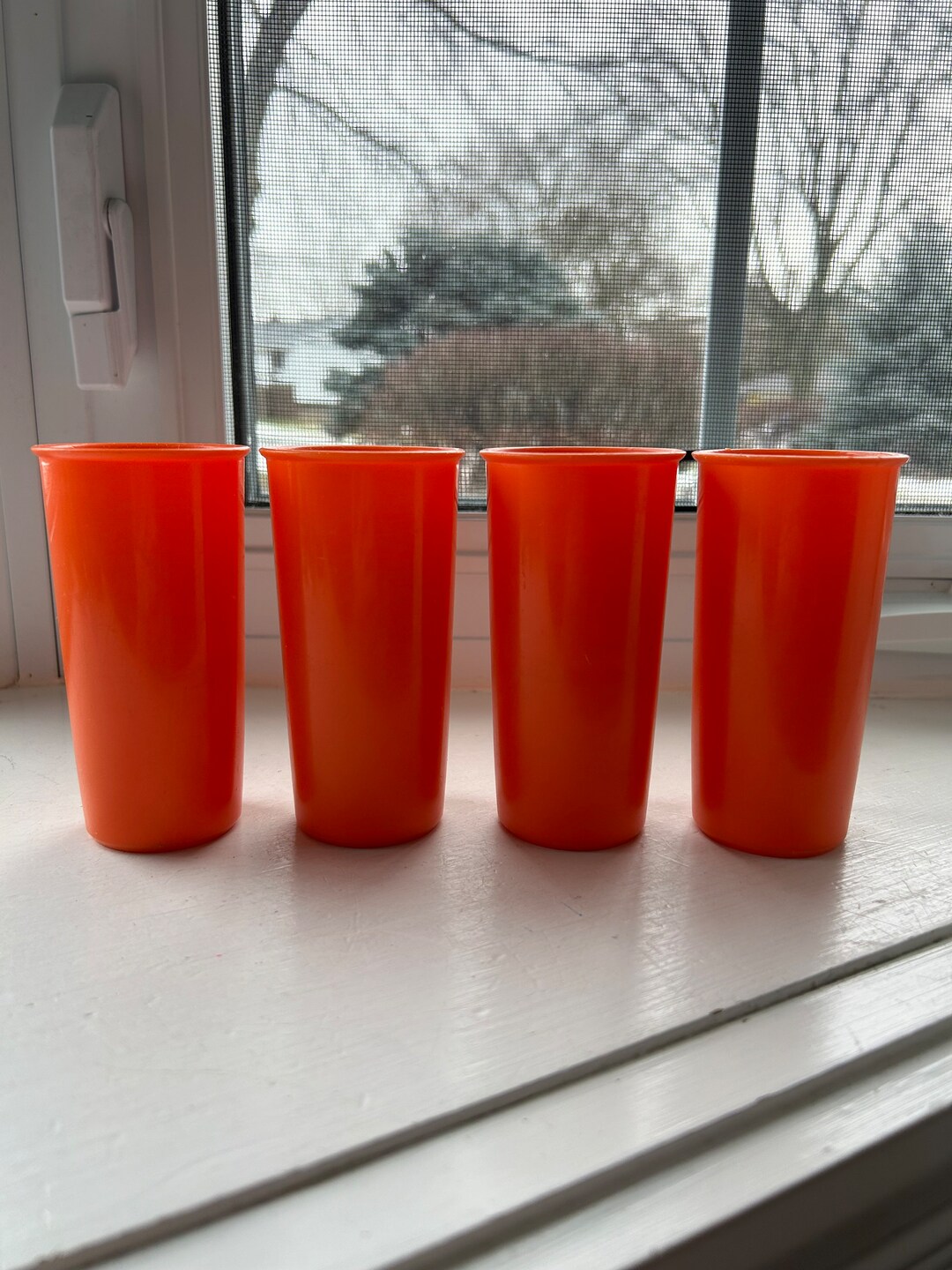 Vintage Tupperware Tumblers, Slim Tumblers, Set of 4, #117-38 - Etsy