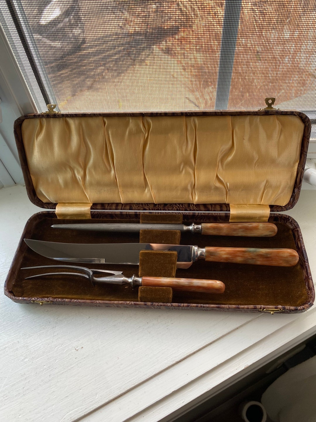 Vintage William Rodgers Carving Set, Sheffield, England, Firth Brearley ...