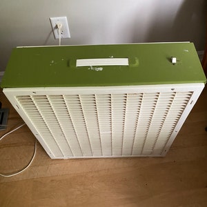 Torcan Box Fan, Vintage Avocado Green Box Fan, Retro Square Shaped Fan ...