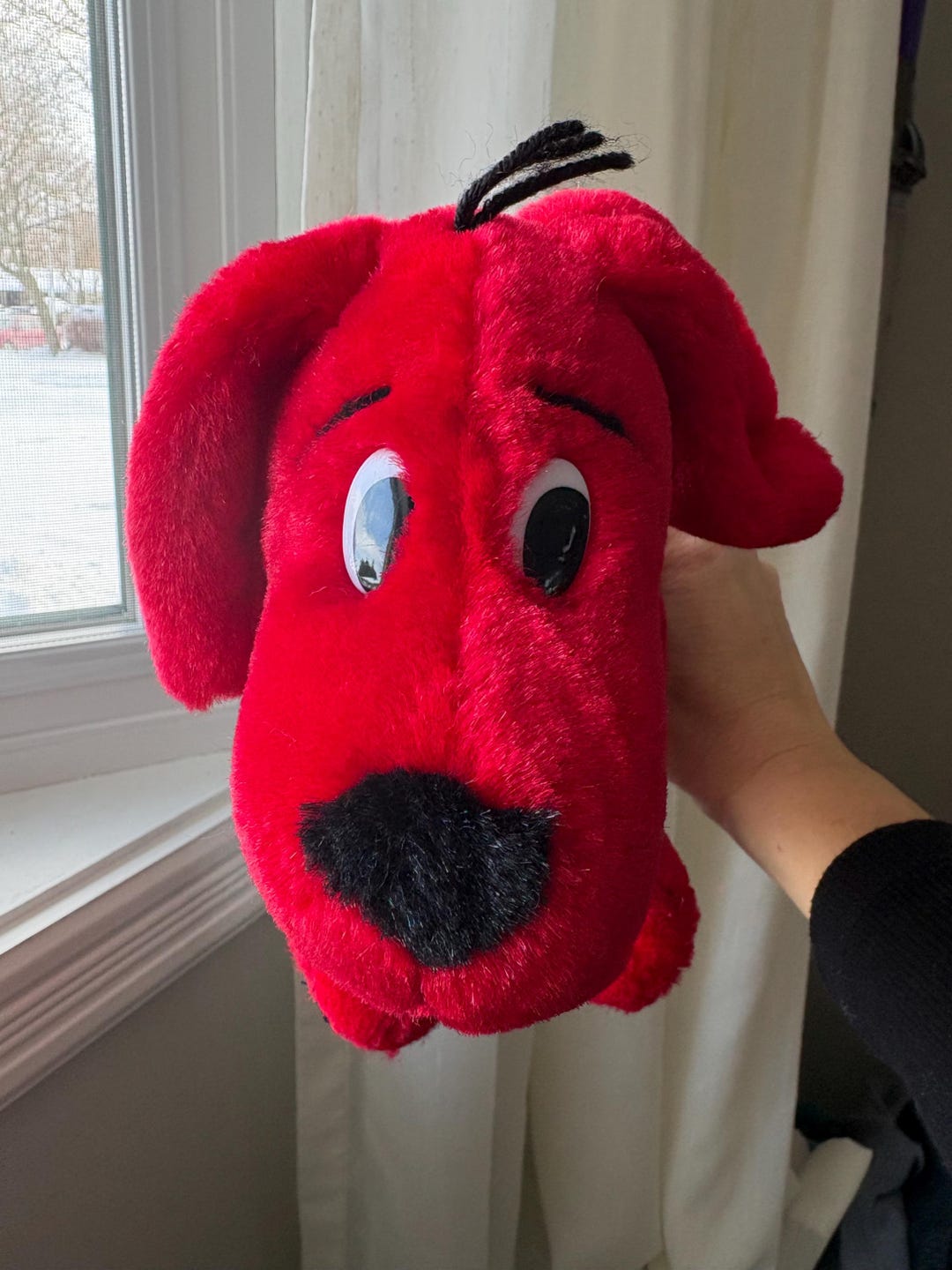 Clifford the Big Red Dog Plush Toy, Scholastic 2000, Stuffed Red Dog ...