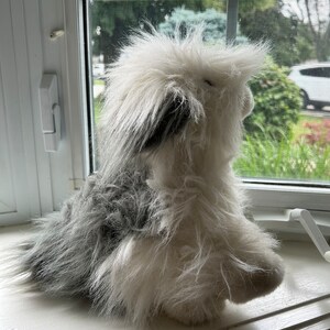 Vintage Plush Sheepdog Toy, Old English Sheepdog Stuffed Dog, Big Floof ...