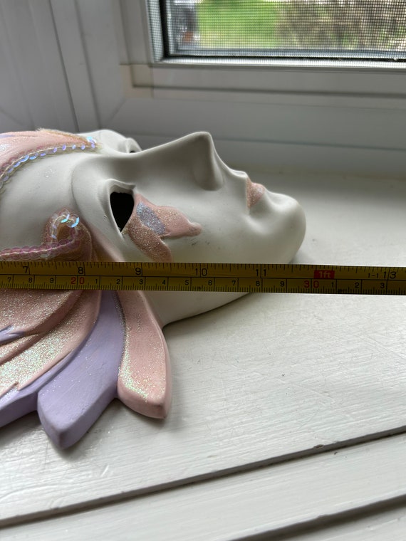 Vintage Berco Theater Porcelain Clay Face Mask Wall H… - Gem