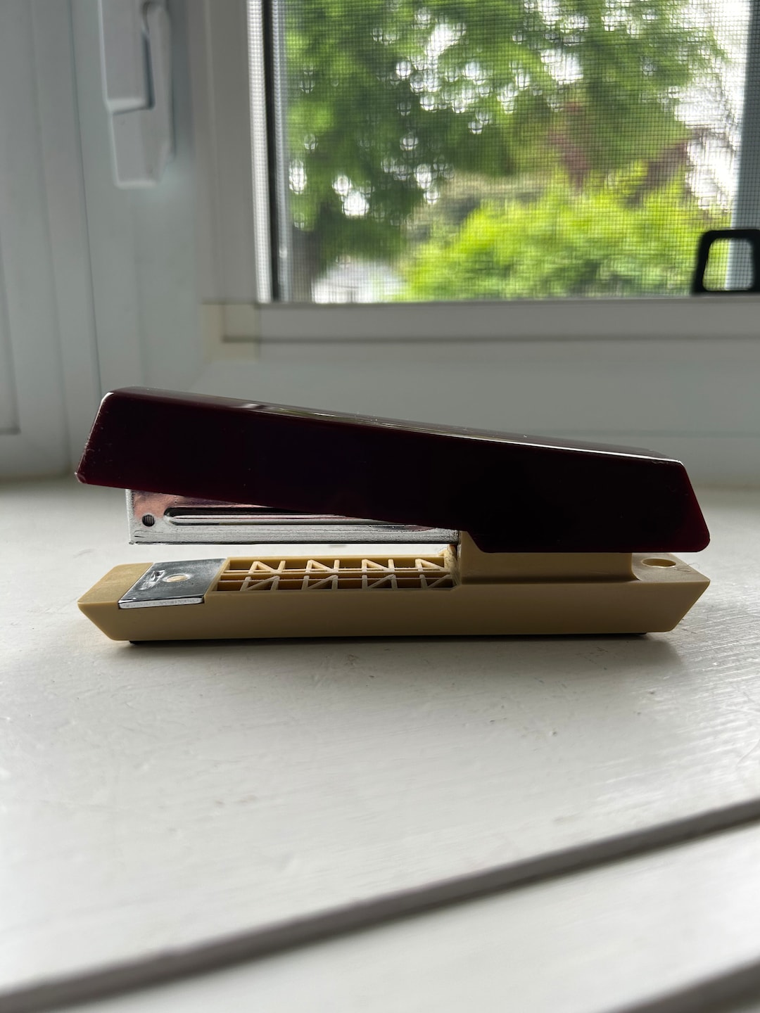 Vintage Boston Stapler, Brown and Cream Stapler, Retro Office - Etsy