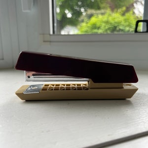 Vintage Boston Stapler, Brown and Cream Stapler, Retro Office - Etsy