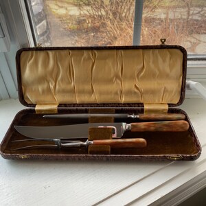 Vintage William Rodgers Carving Set, Sheffield, England, Firth Brearley ...