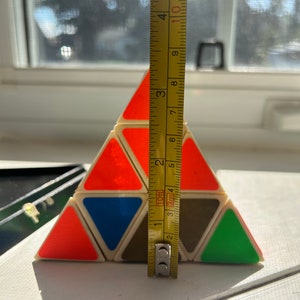 1981 Pyraminx Pyramid Puzzler Triangle Puzzle Rubik’s Cube Type Brain ...