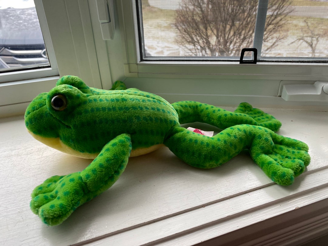 Vintage Dakin Croaker Frog Plush Spotted Stuffed Animal 1988 - Etsy