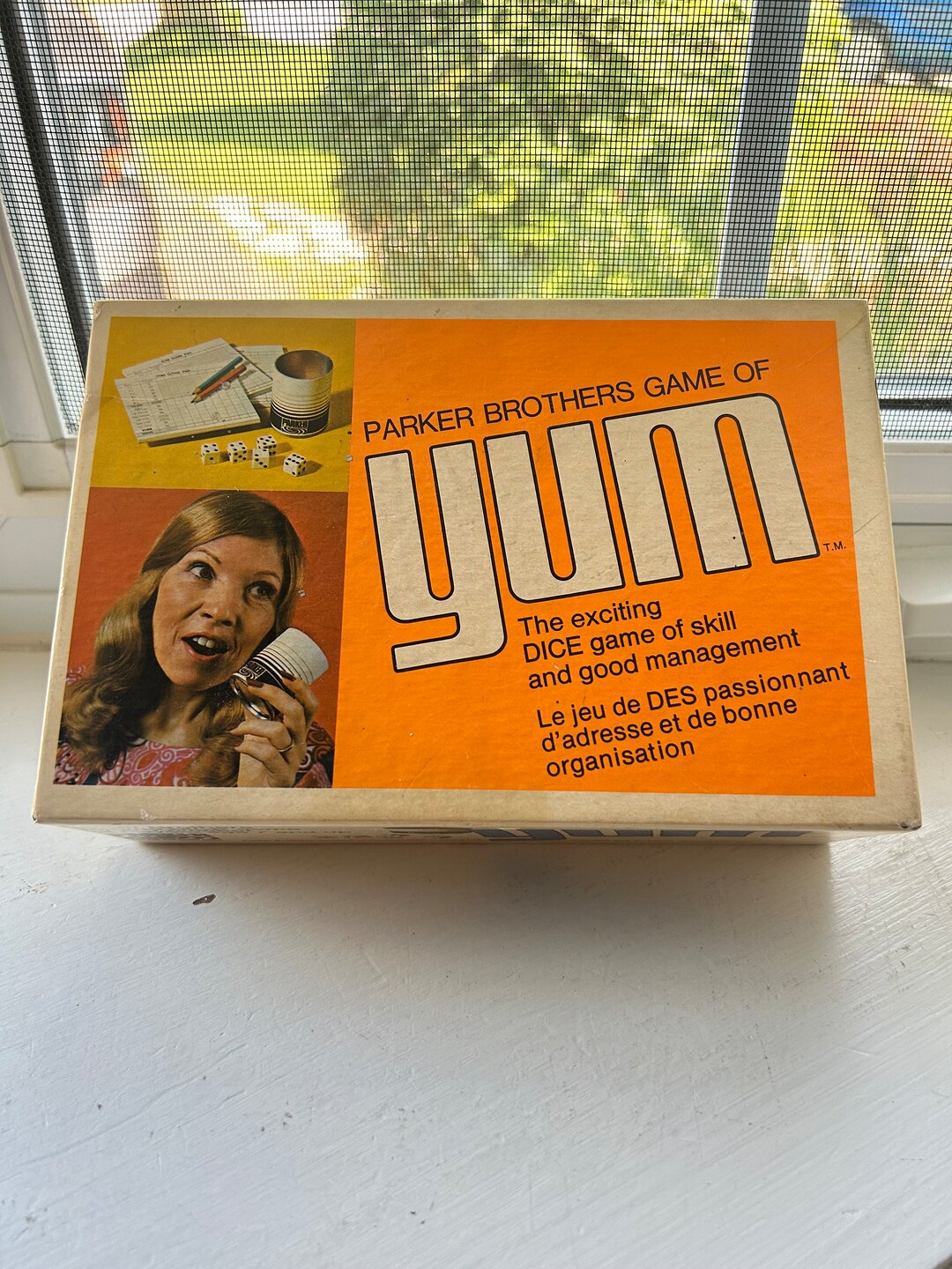 Vintage Yum Board Game by Parker Brothers, Made in Canada - Etsy