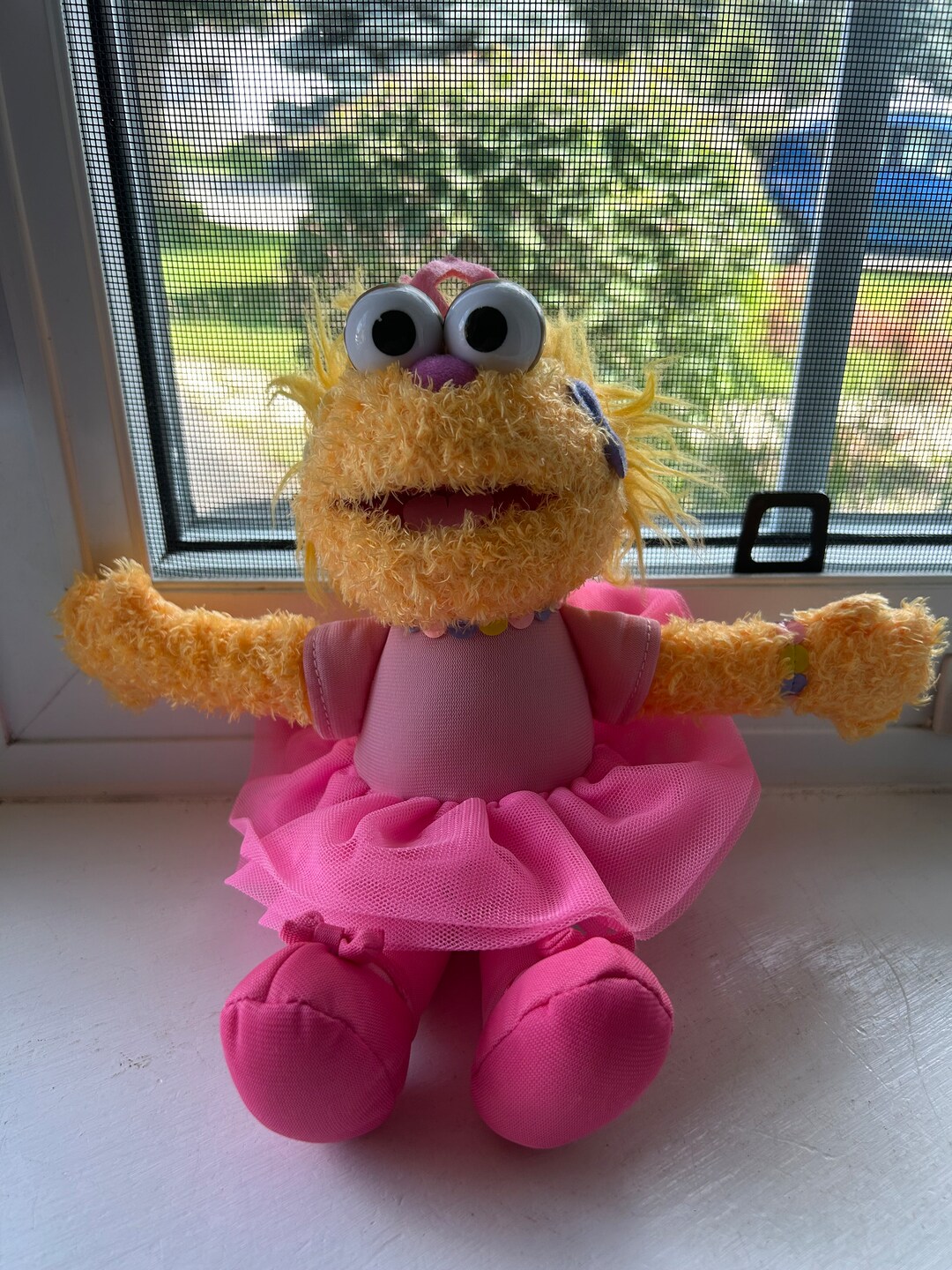 Sesame Street Live Zoe Plush Doll - Etsy