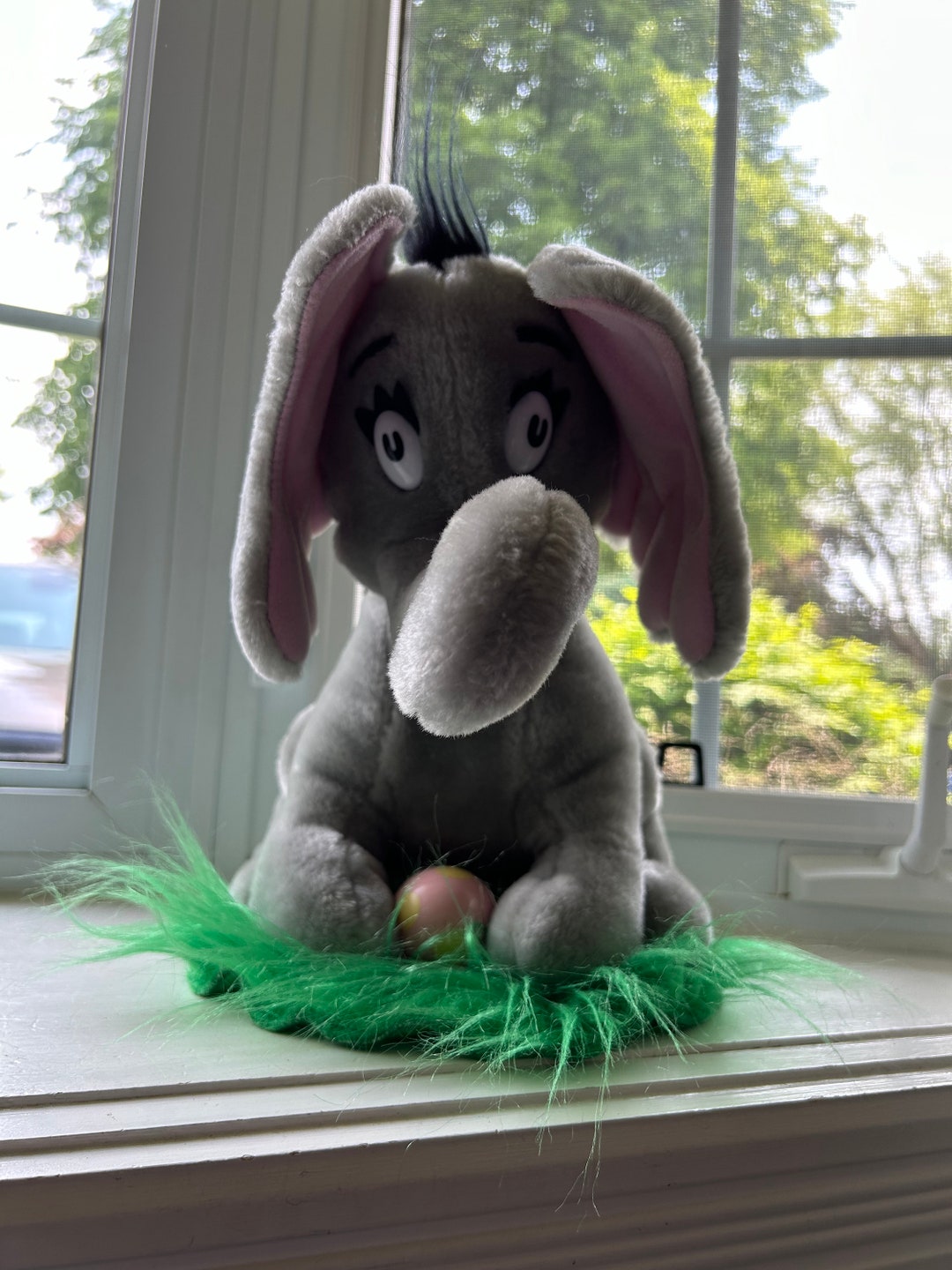 Dr. Seuss Horton Hears A Who Elephant Plush Stuffed Animal Vintage ...