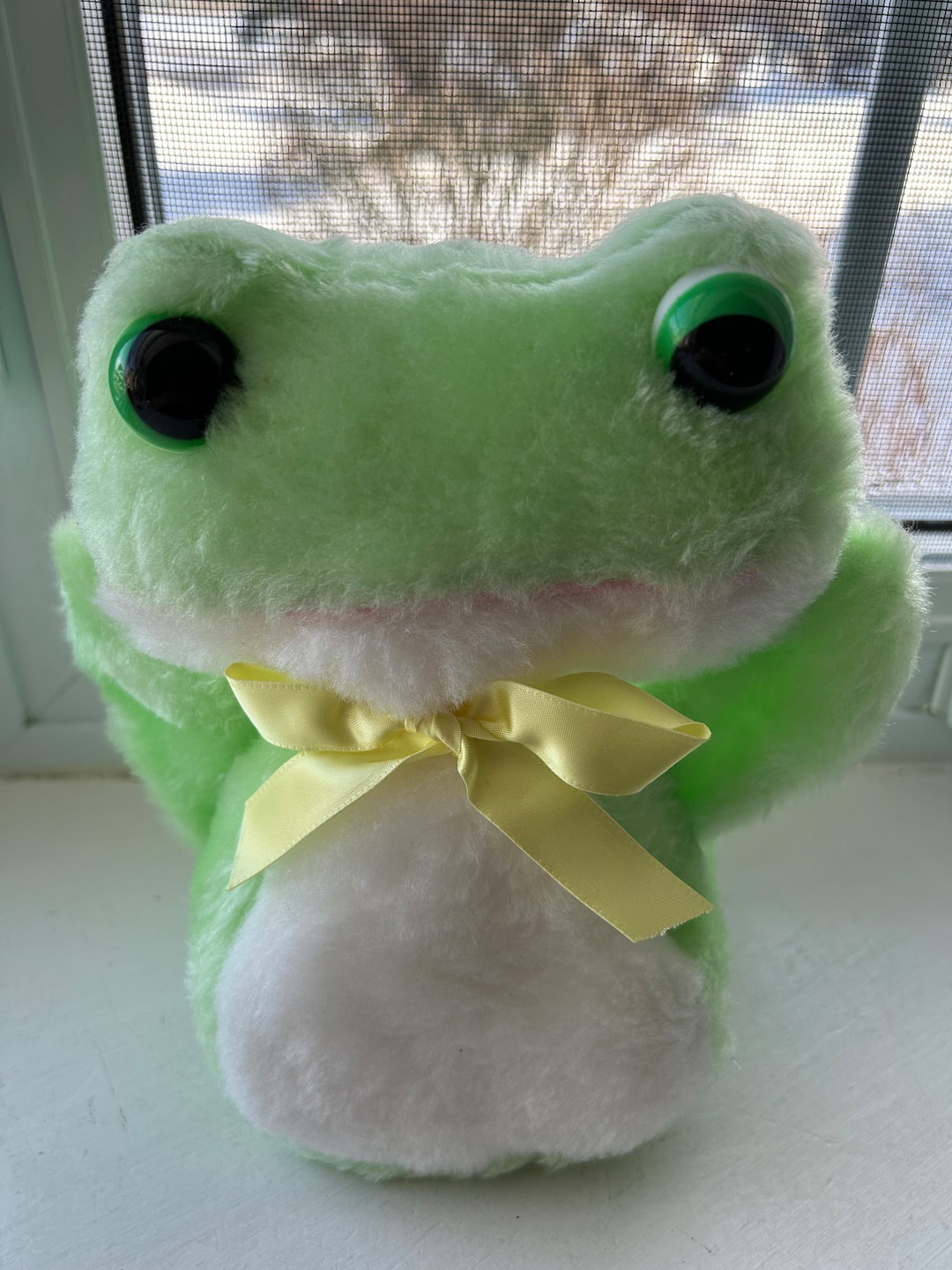 Vintage Eden Toys Plush Frog With a Baby Rattle Inside, Made in New ...