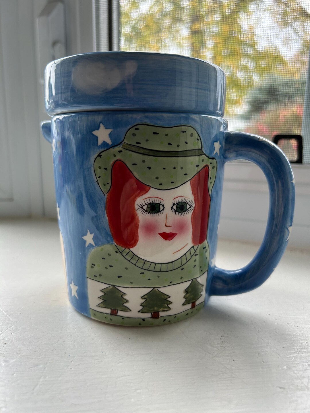 Ganz Bella Casa Susan Paley Ladies Club Starry Night Small Tea Pot Mug ...