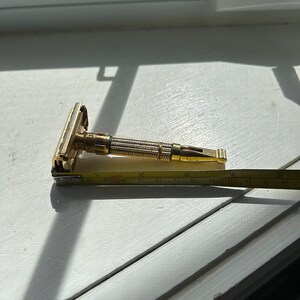 Vintage GILLETTE Toggle Adjustable Gold Plated Safety Razor F4 Made in ...