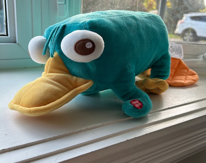 Disney Perry the Platypus From Phineas and Ferb Plush Toy, Stuffed ...