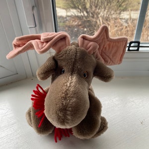 Vintage Ganz Moogy Moose With Scarf, the Heritage Collection Moose - Etsy