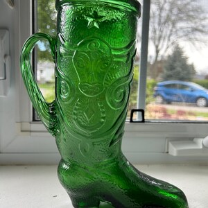 Vintage Cellini Italian Glass Cowboy Boot Beer Mug, Stein, Italy ...