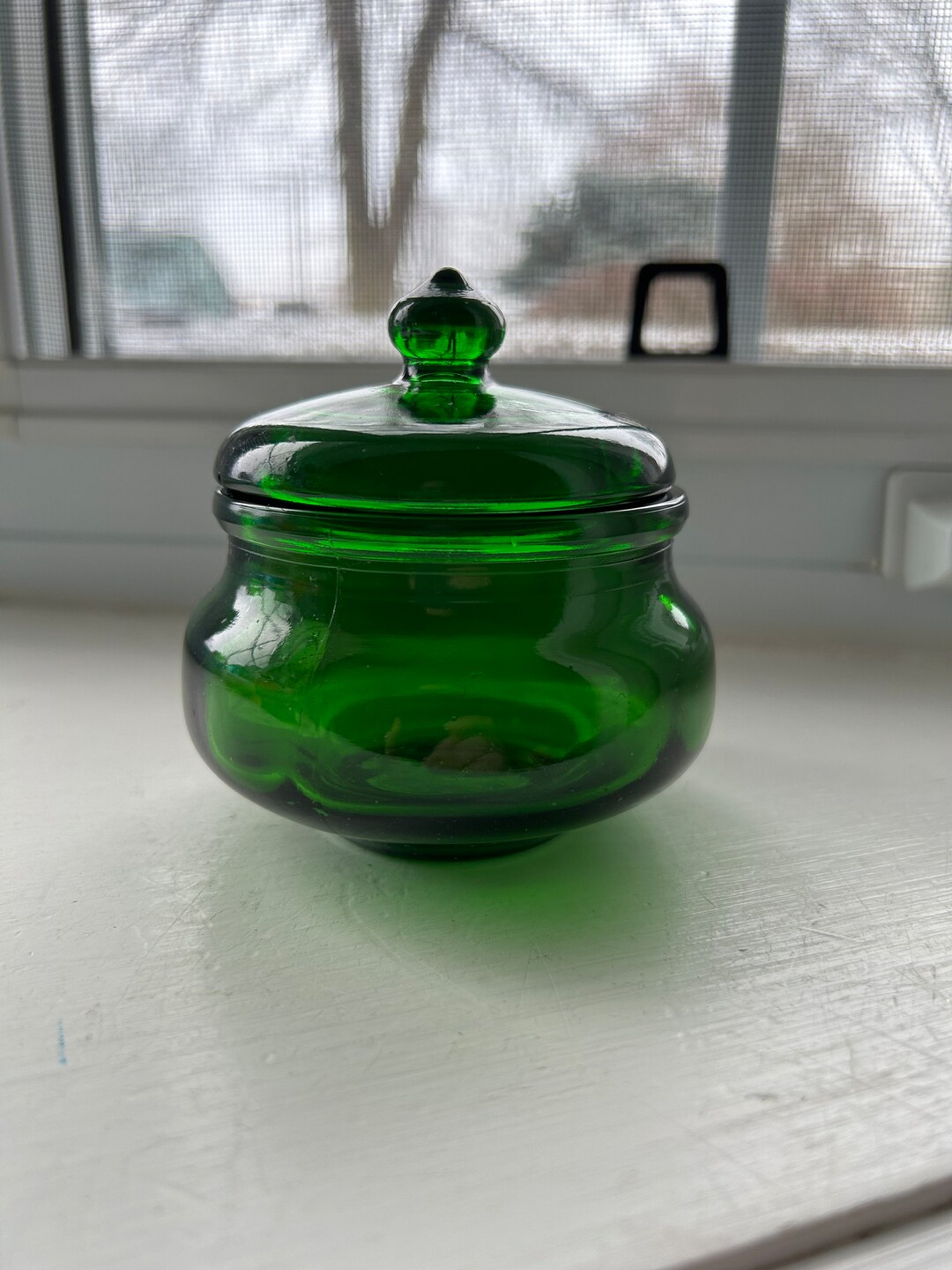 Vintage Avon Green Glass Jar With Lid, Made in Belgium - Etsy