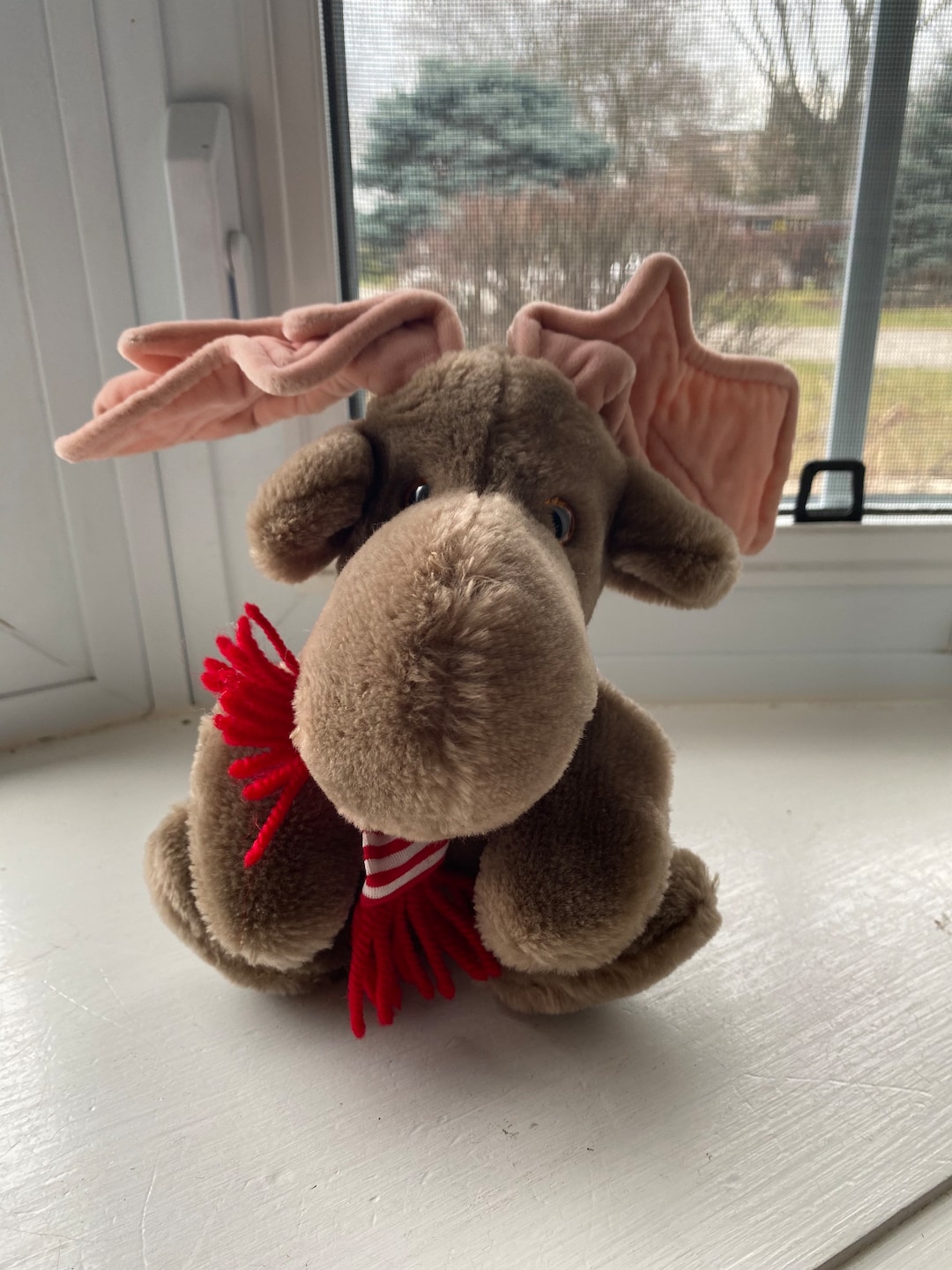 Vintage Ganz Moogy Moose With Scarf, the Heritage Collection Moose - Etsy