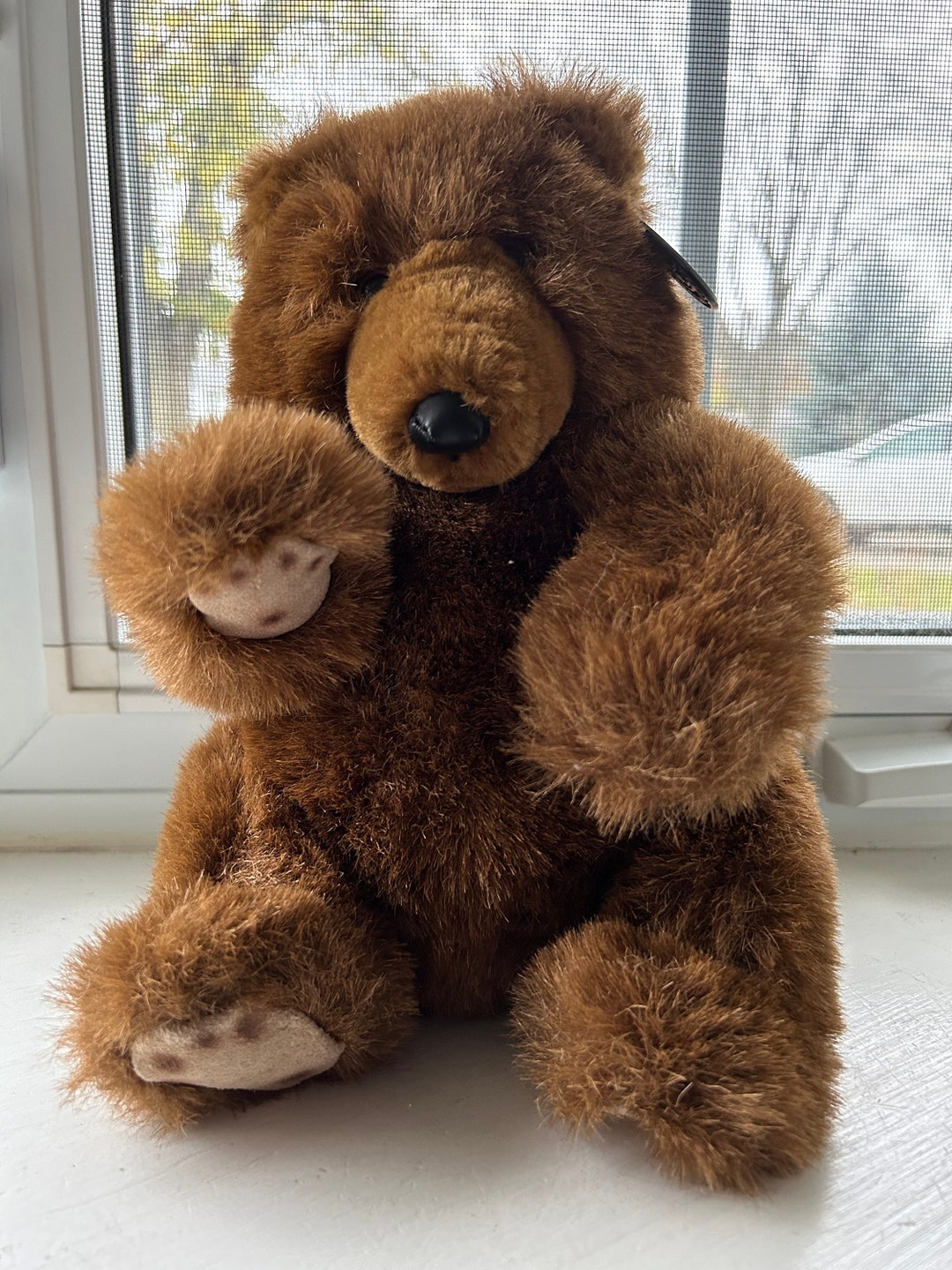Vintage Polar Puff Trevor Bear, 24k Special Effects Mighty Star Plush ...