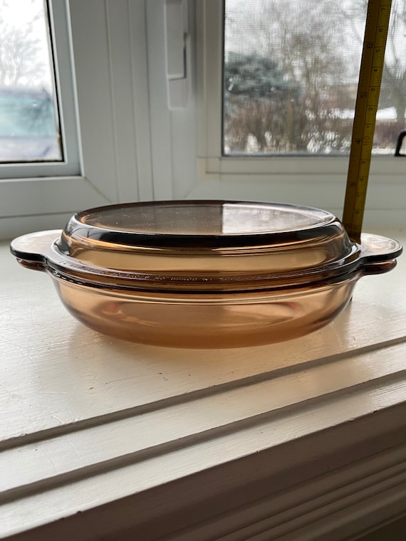 Kitchen & Dining Corning Vision Glass Oval Amber Brown V-14-B/Bake ...