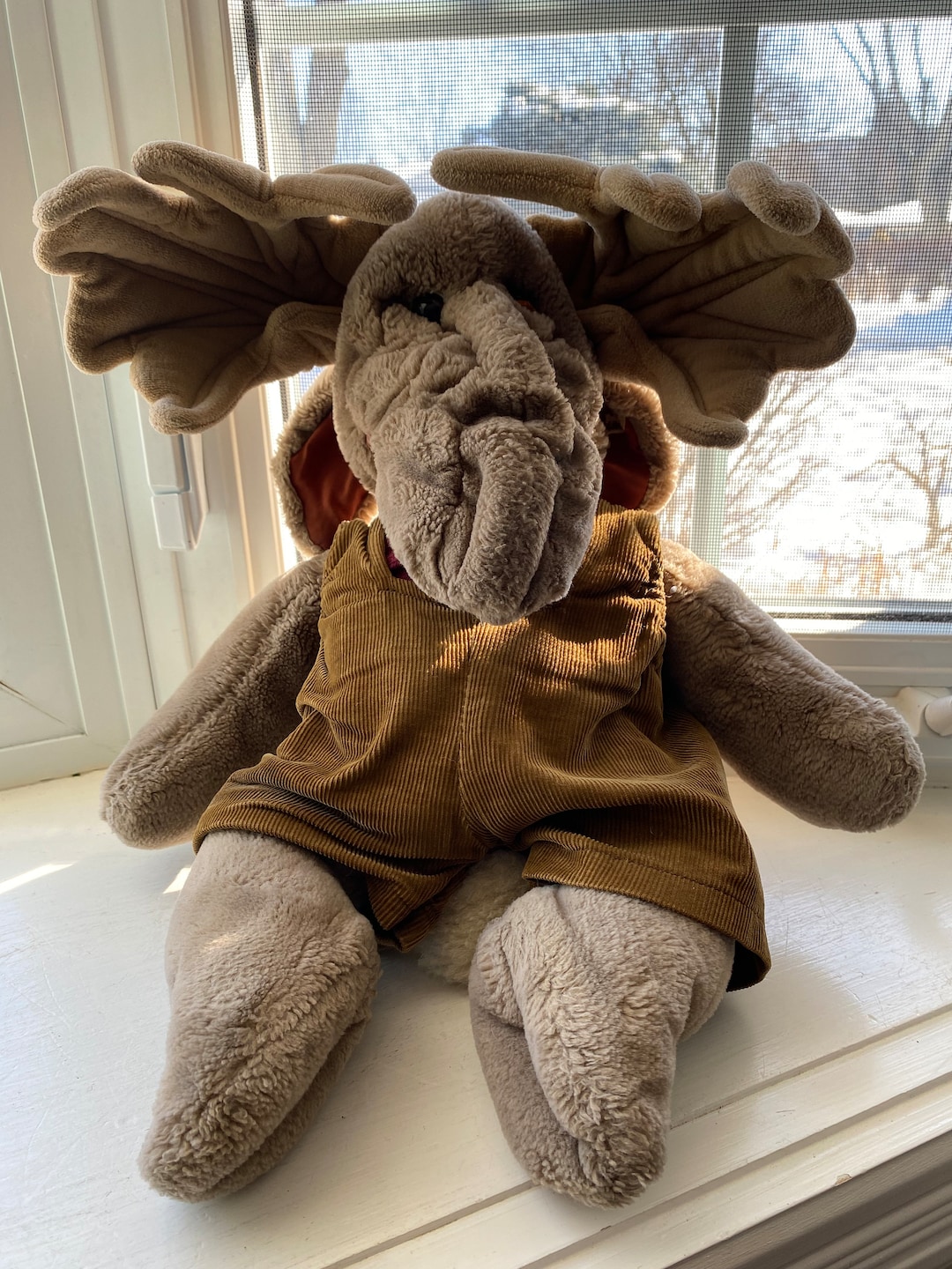 Vintage WRINKLES Plush Puppet MOOSE, Moogy, Ganzbros Toys, 1982 - Etsy