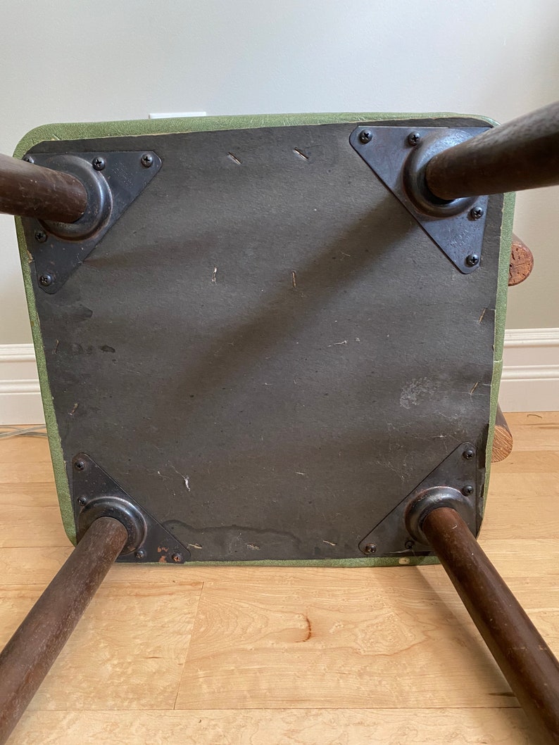 Mid Century Modern Sewing Bench Chair With Storage Compartment - Etsy