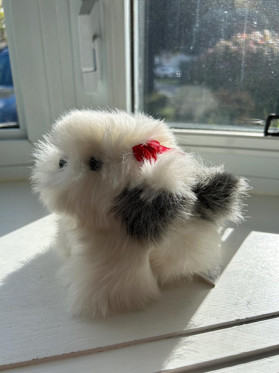 Vintage Plush Sheepdog Toy, Old English Sheepdog Stuffed Dog, Big Floof ...