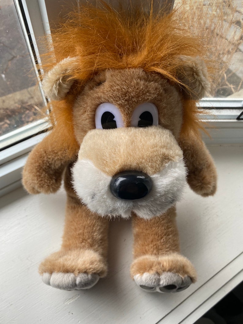 Vintage Ganz 17” Roary the Lion Plush, Stuffed Lion - Etsy