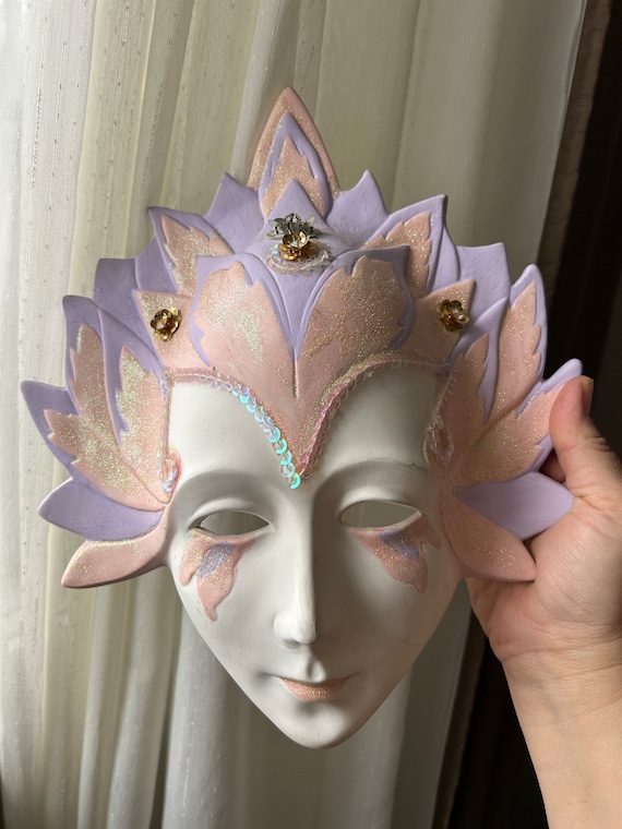 Vintage Berco Theater Porcelain Clay Face Mask Wall H… - Gem