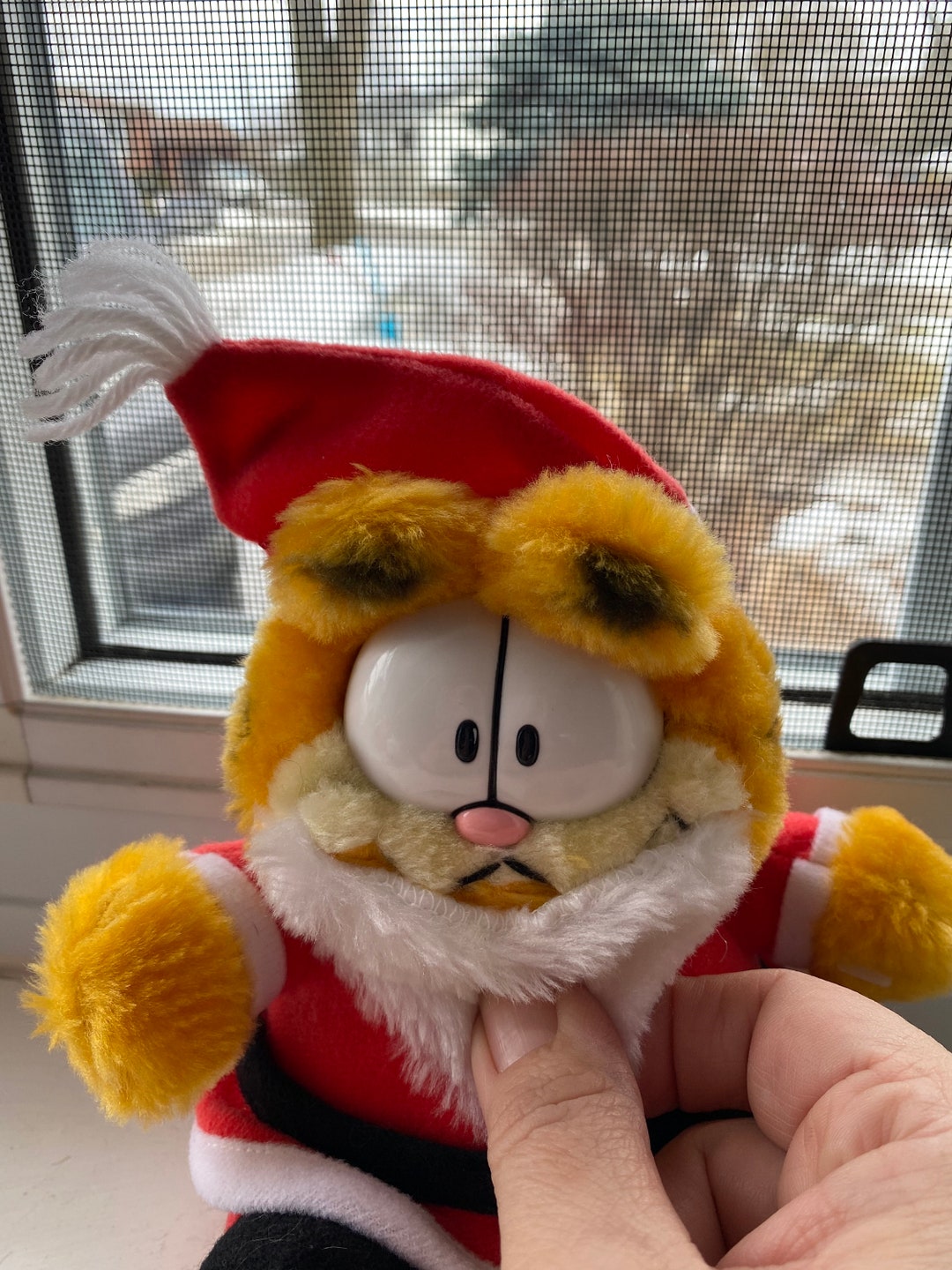 Garfield Santa Plush Toy, Mcdonalds Toy - Etsy