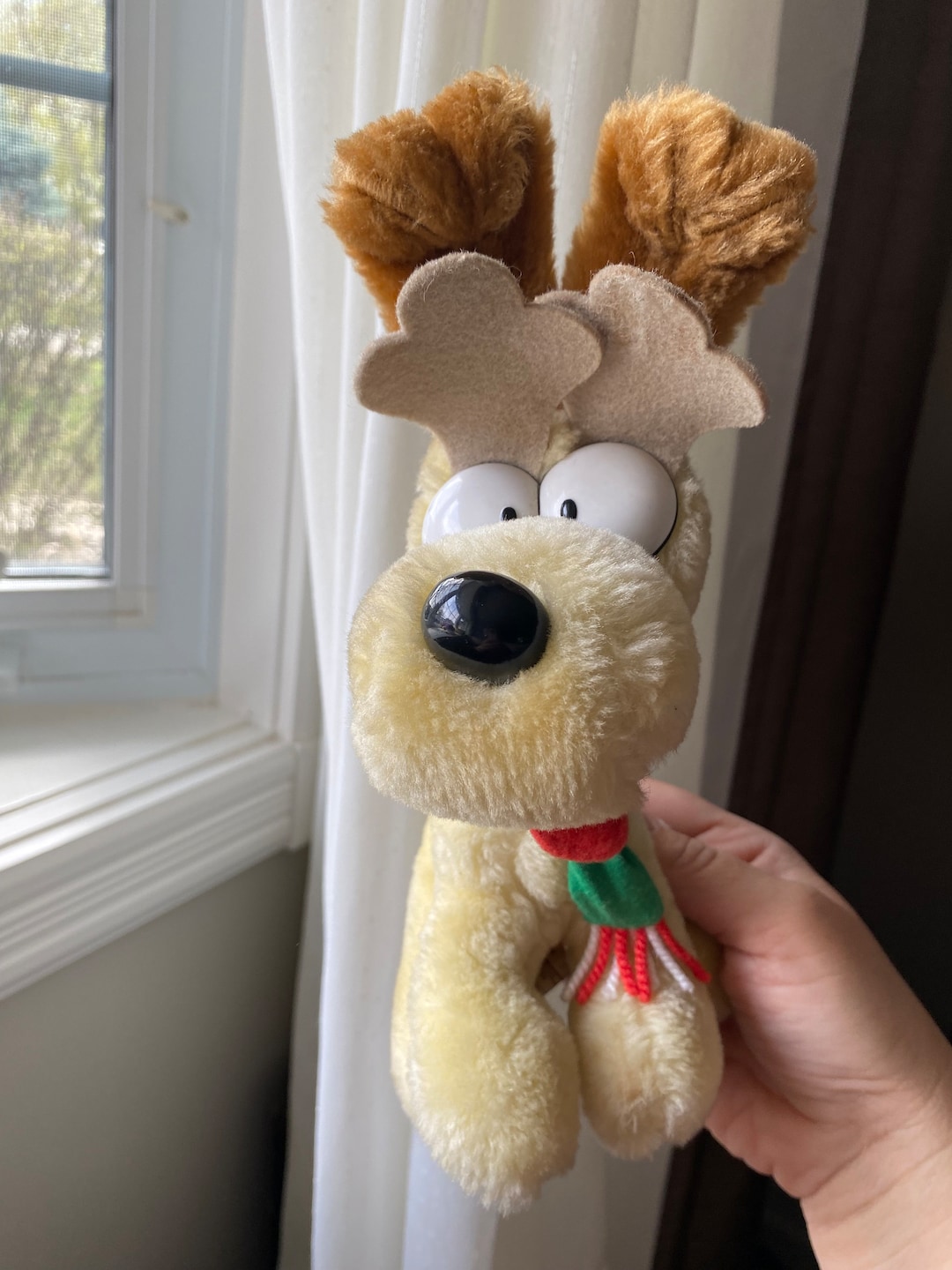 Vintage Mcdonalds Odie Reindeer Plush, Garfields Best Friend Odie Plush ...