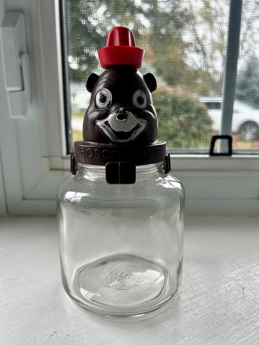 Vintage Bosco Bear Chocolate Syrup Coin Bank Jar, 1950’s - Etsy