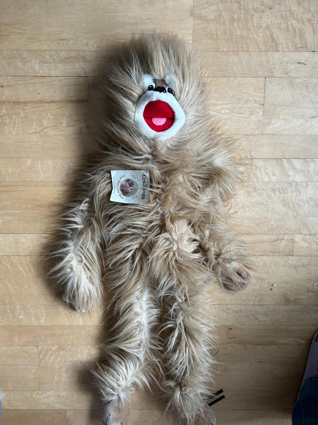 1993 Vintage Crazhugs Puppet Full Body Wrap Around Plush Monkey, Wynn ...