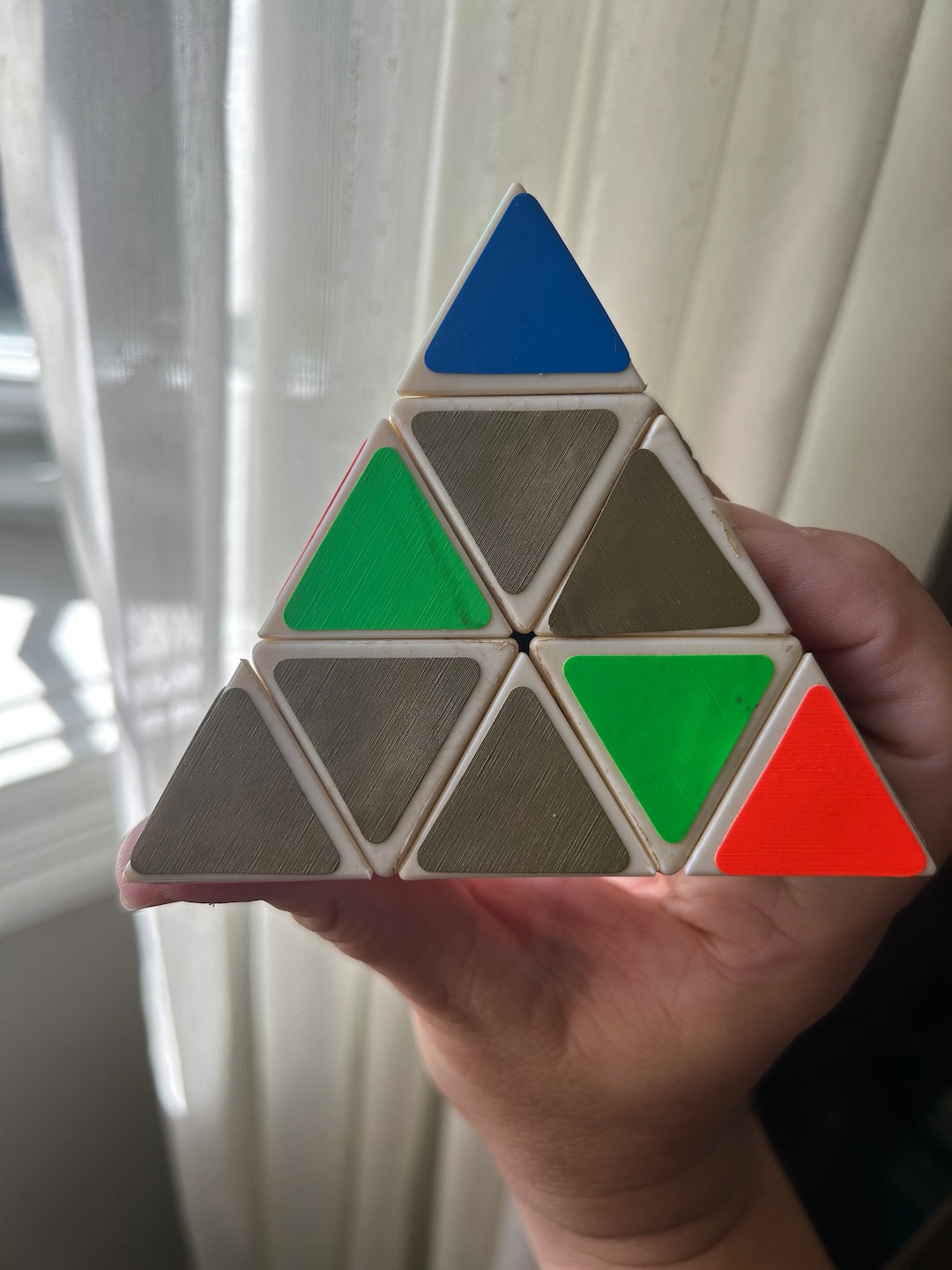 1981 Pyraminx Pyramid Puzzler Triangle Puzzle Rubik’s Cube Type Brain ...