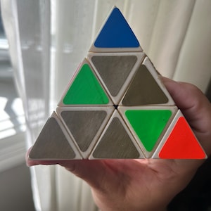 1981 Pyraminx Pyramid Puzzler Triangle Puzzle Rubik’s Cube Type Brain ...