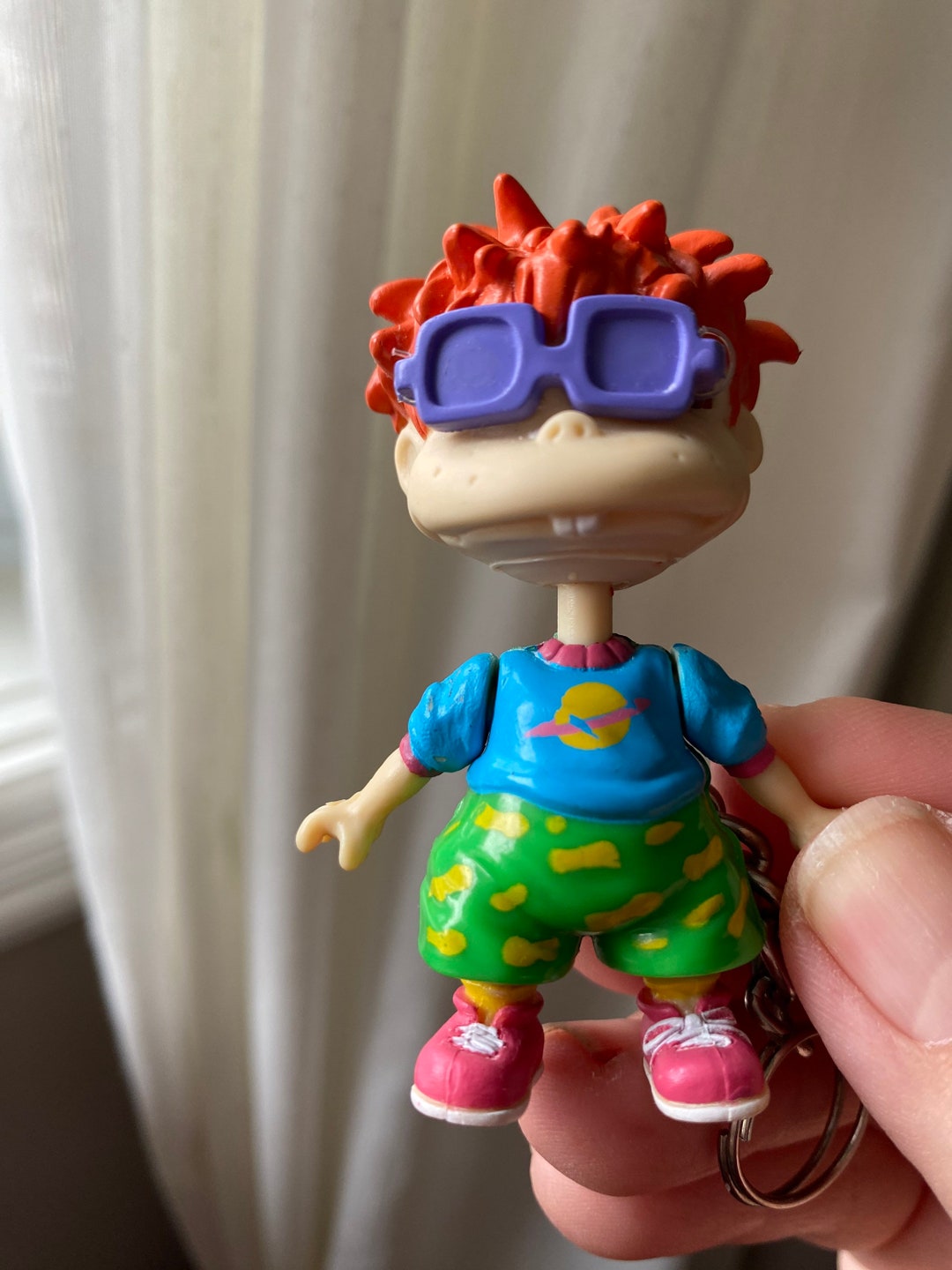 Rugrats Chuckie Finster Keychain, 1997 Viacom, Nickelodeon, Rugrats ...