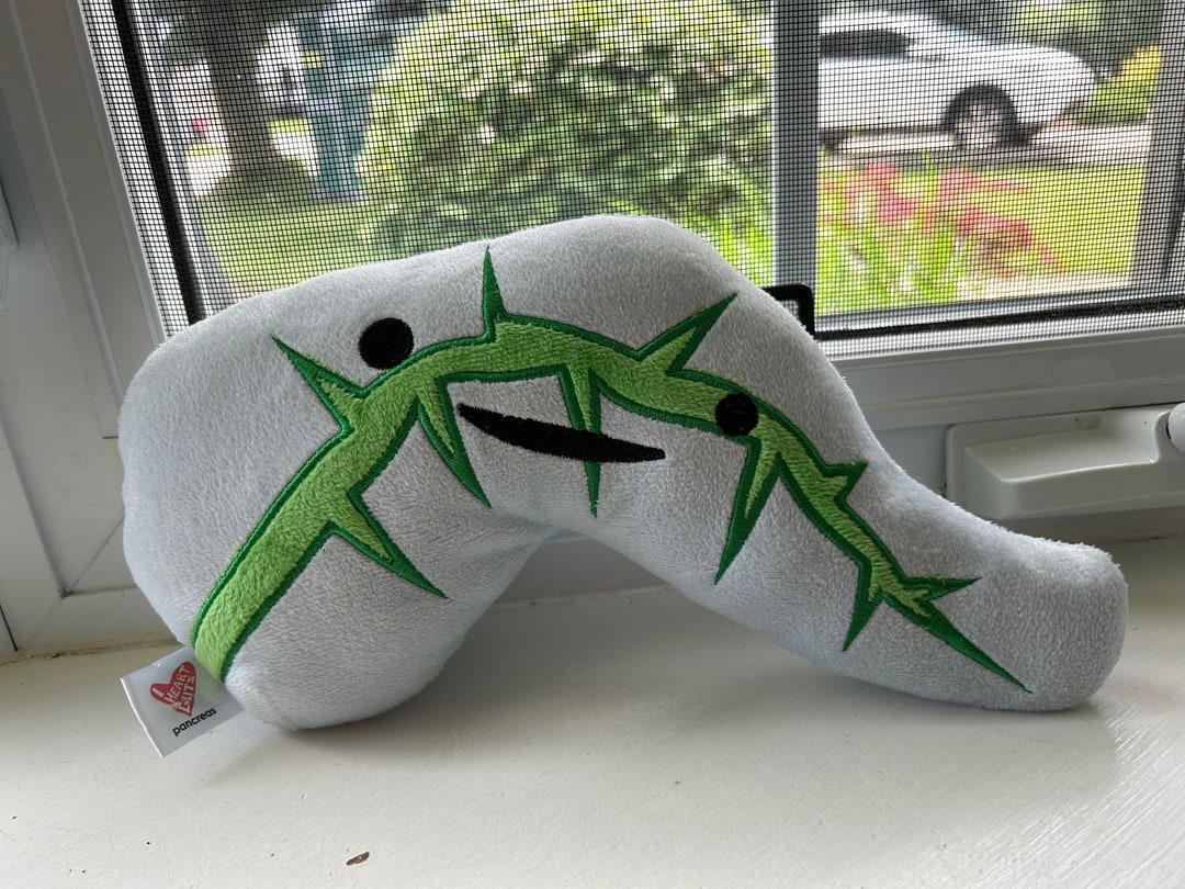 Pancreas Shaped Plush, sweet on You I Heart Guts, Plush Stuffed Toy - Etsy