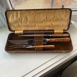 Vintage William Rodgers Carving Set, Sheffield, England, Firth Brearley ...