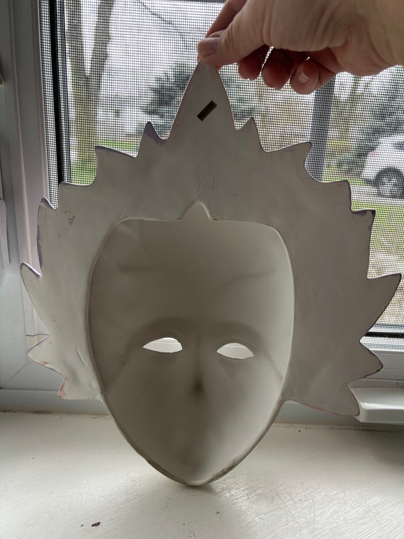 Vintage Berco Theater Porcelain Clay Face Mask Wall H… - Gem
