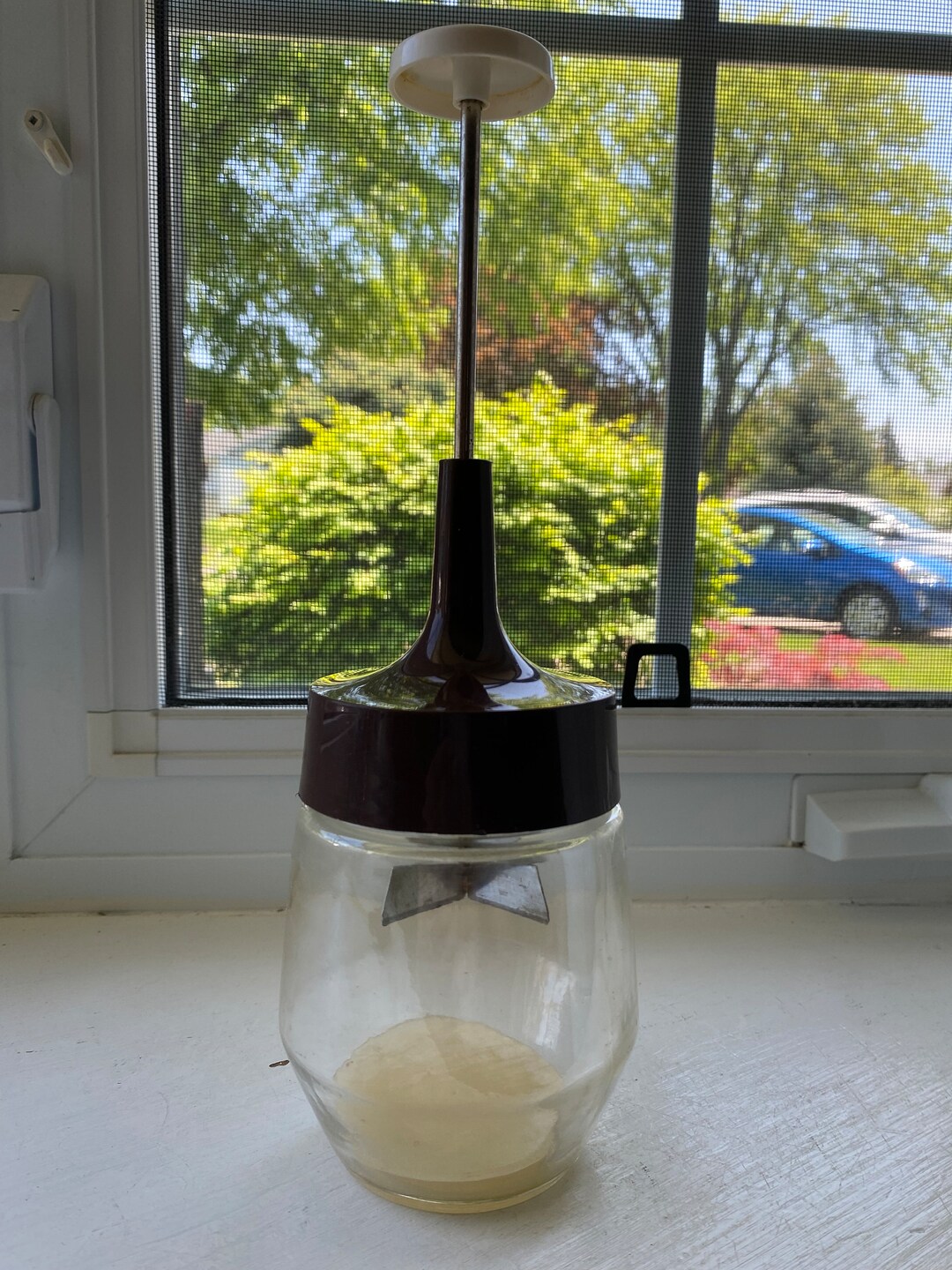 Vintage Androck Food Nut Chopper MCM Glass Jar Dicer, Retro Kitchen ...