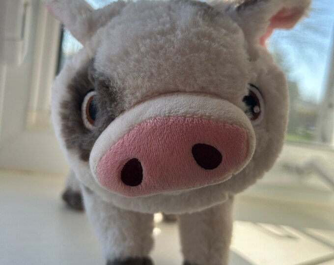 Disney Moana Pua Pig Plush Toy, Disney Store Stuffed Pig From Moana - Etsy