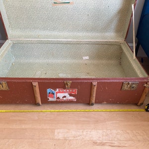 Harry Potter Trunk, Vintage Cheney Wooden Steamer Trunk, Cheney ...