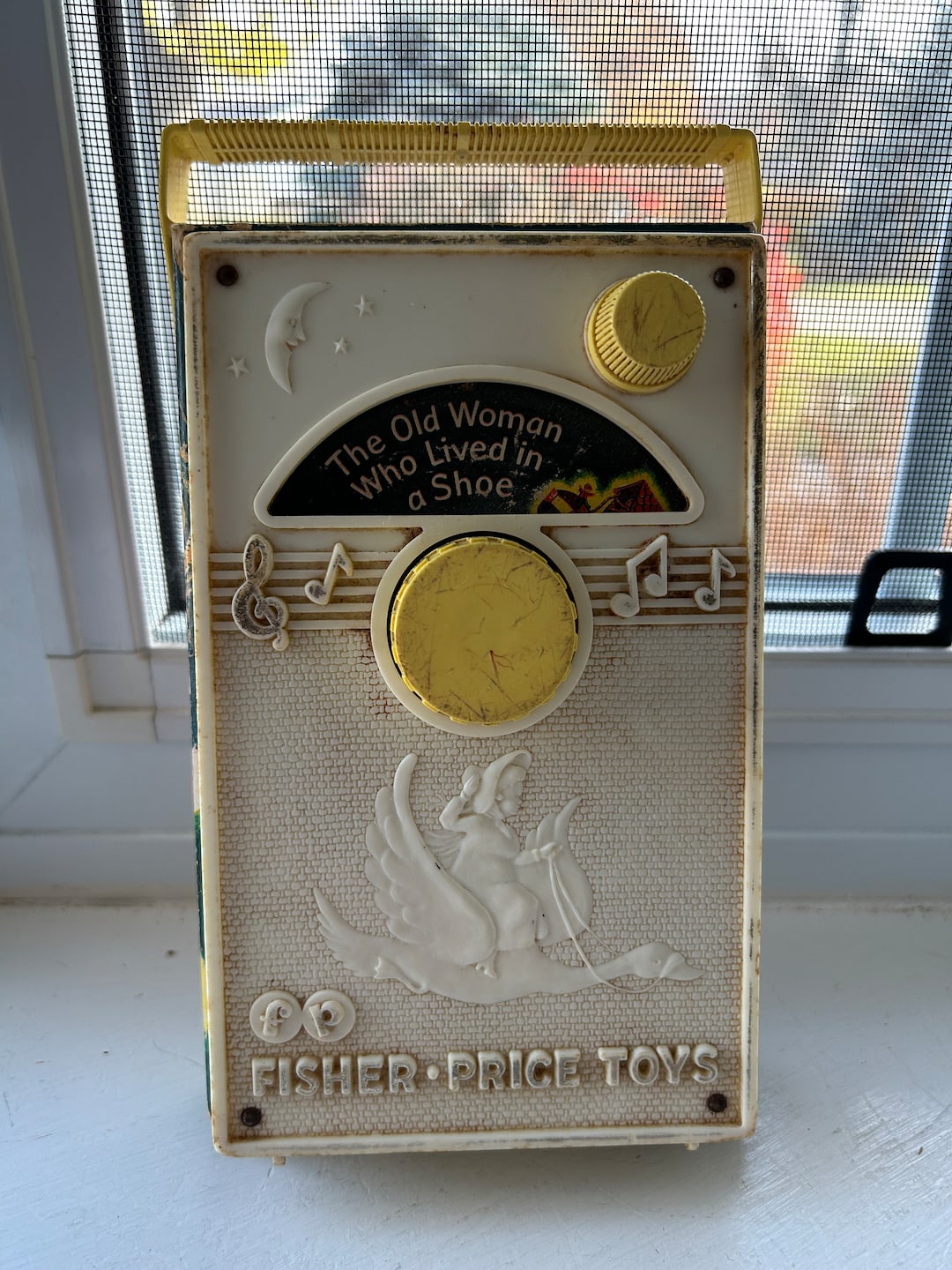 Vintage 60s Fisher Price TV Radio Music Box, “the Old Woman Who Lived ...