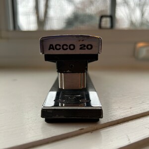 Vintage Acco Stapler, Mid Century Modern Industrial Age Style Acco 20 ...