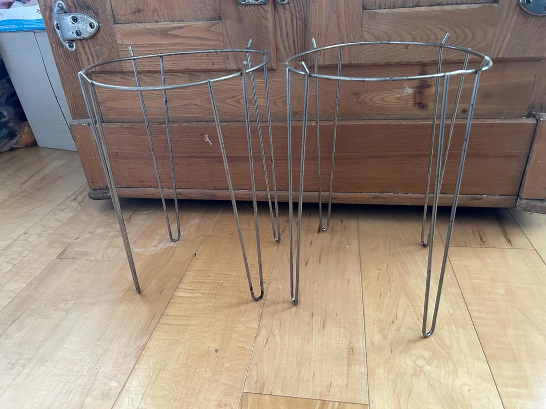 Vintage Silver Plant Stands, Pair of 2, Small Plant Stands - Etsy