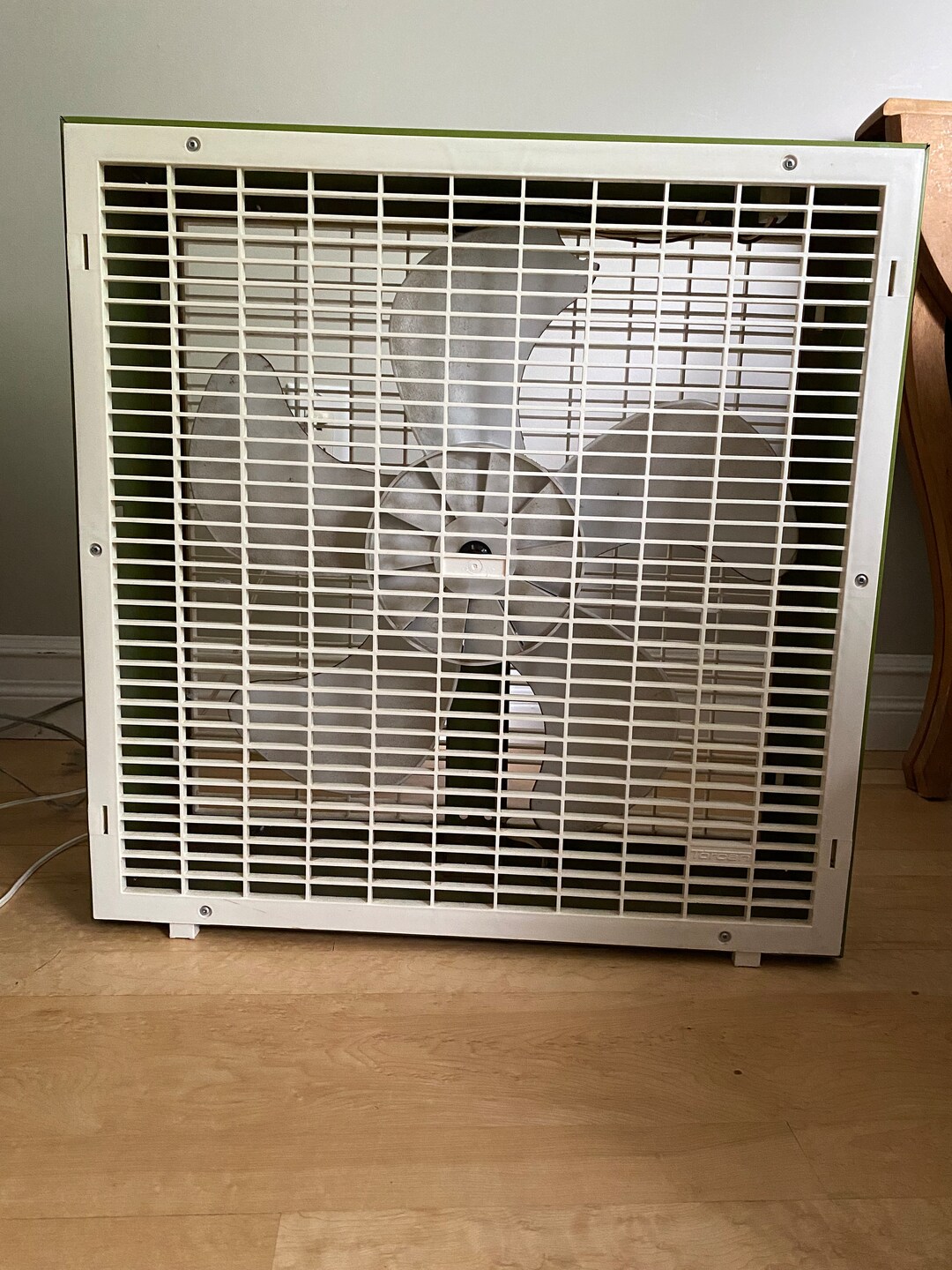 Torcan Box Fan, Vintage Avocado Green Box Fan, Retro Square Shaped Fan ...