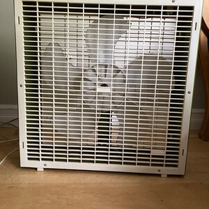 Torcan Box Fan, Vintage Avocado Green Box Fan, Retro Square Shaped Fan ...