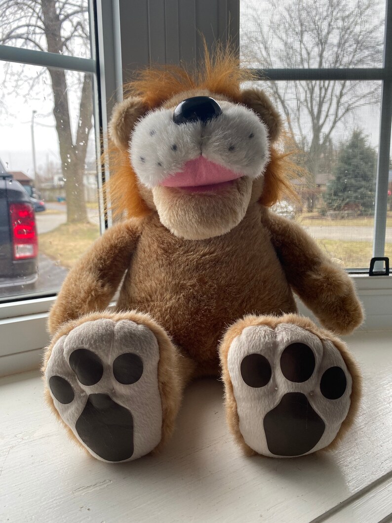 Vintage Ganz 17” Roary the Lion Plush, Stuffed Lion - Etsy