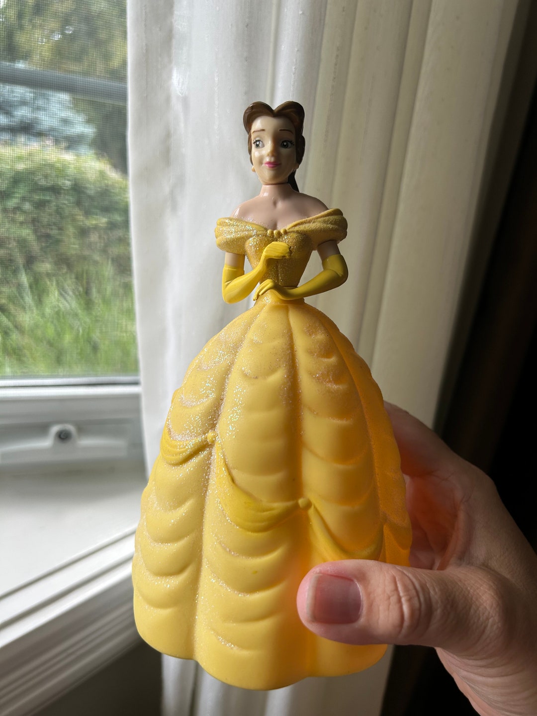 Vintage Belle Figurine, Disney Princess Belle, With Sparkles - Etsy