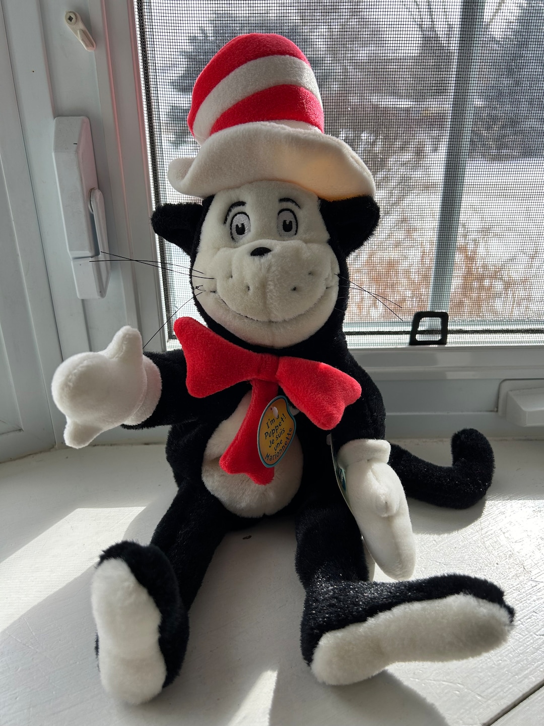 Dr Seuss Cat in the Hat Plush Puppet, the Cat in the Hat - Etsy